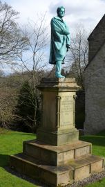 Statue of Onesiphorus Tyndall Bruce - Falkland Historic Buildings